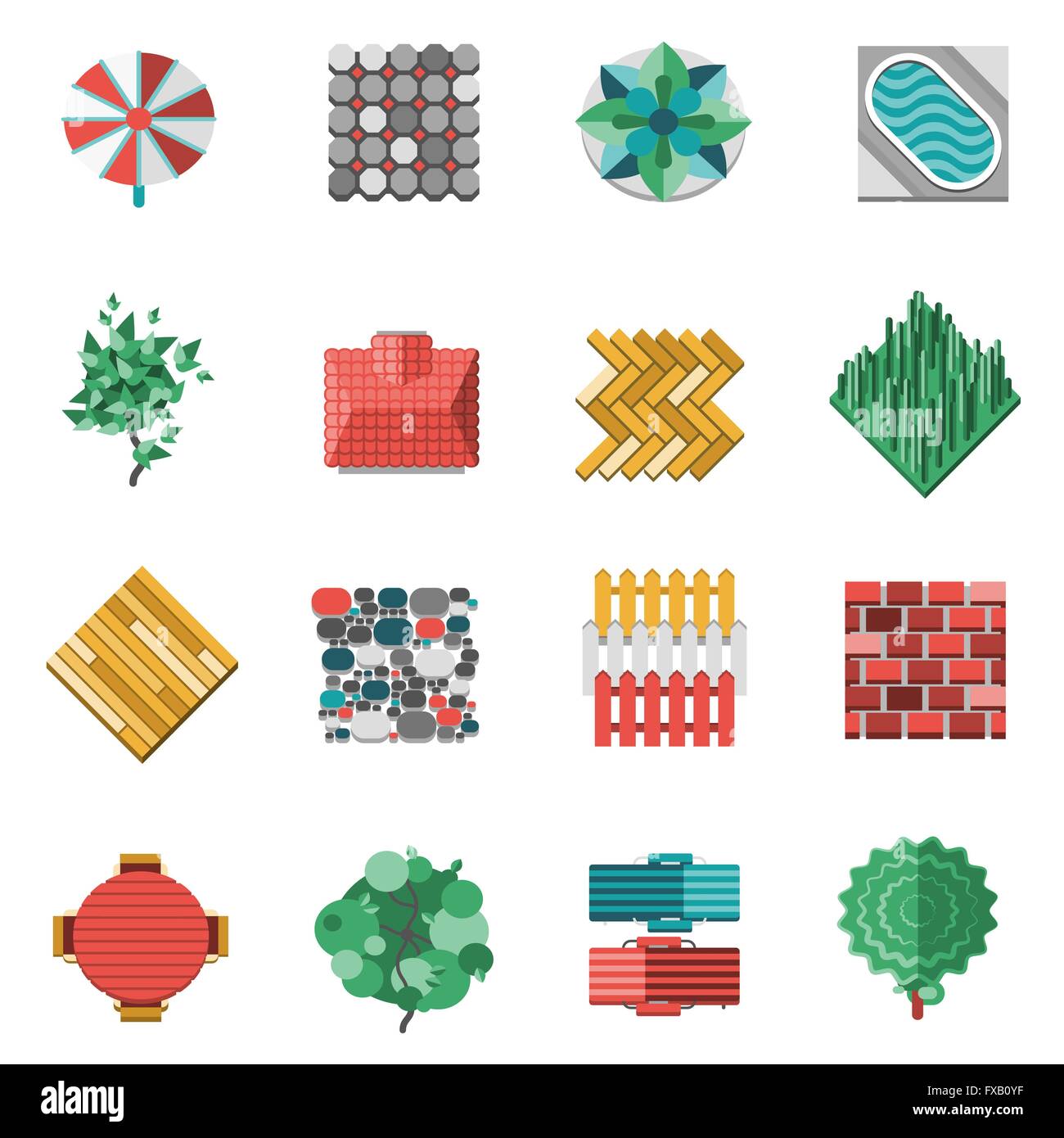 Landscape Design Elements Stock Vector Image & Art - Alamy