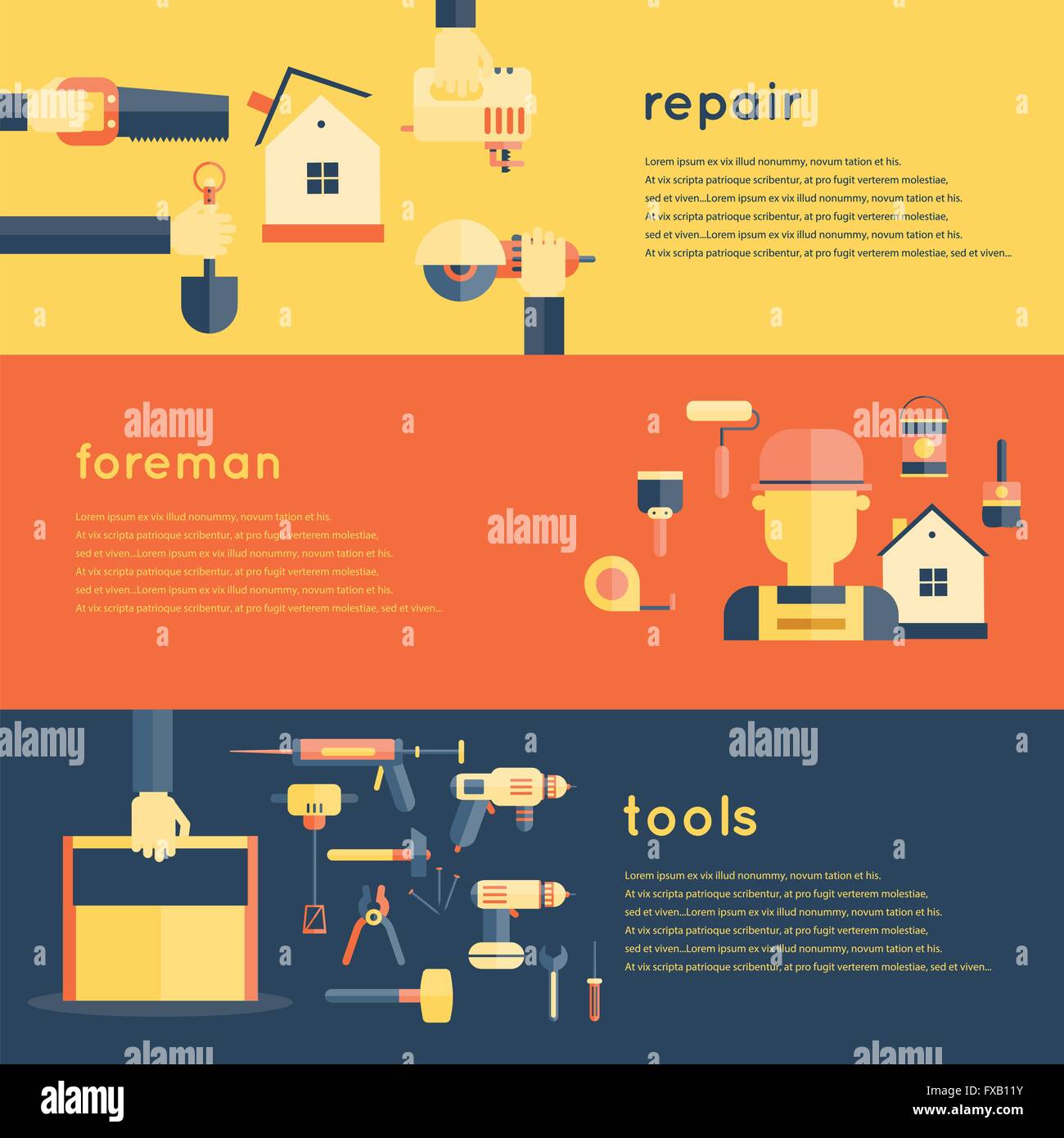 Home Repair Tools Banners Stock Vector Image & Art - Alamy