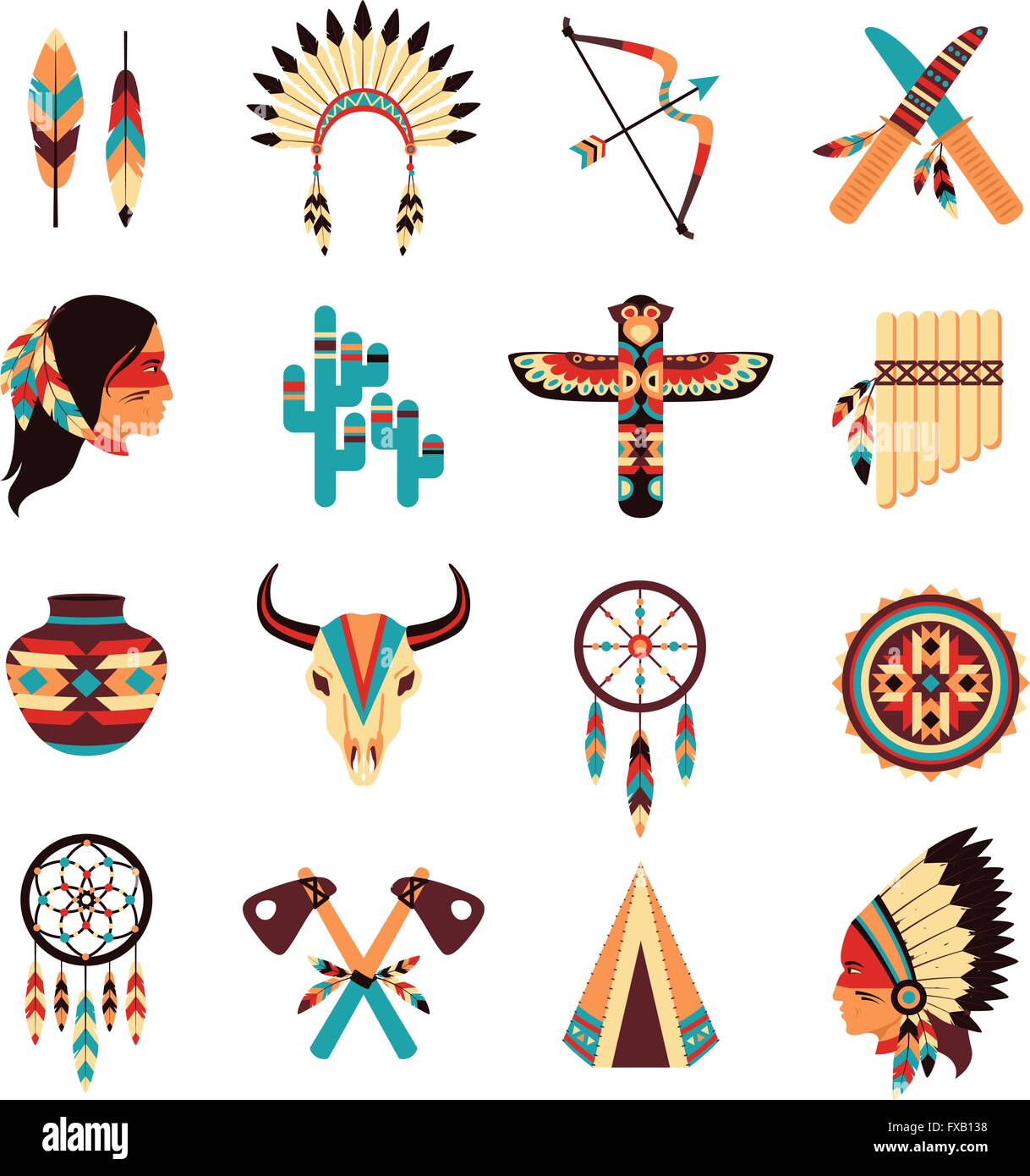 Native american shield Stock Vector Images - Alamy