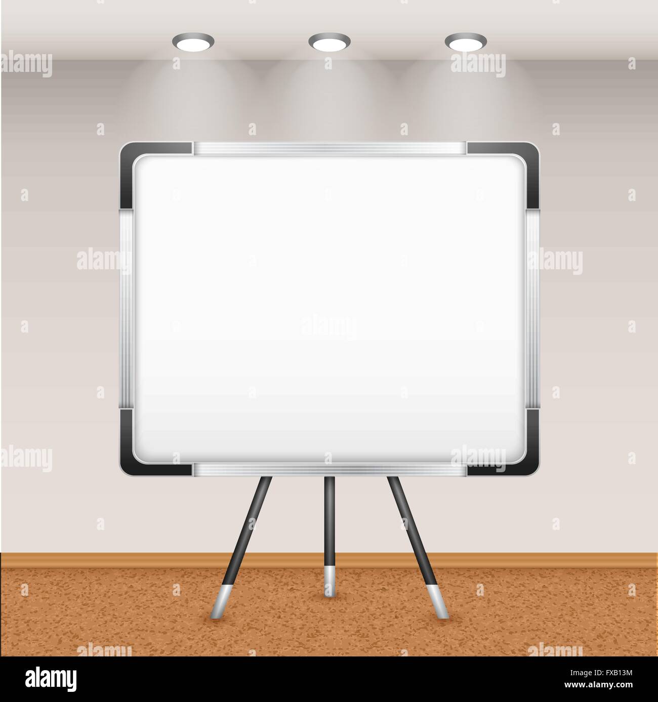 Flip Chart In Interior Stock Vector Image & Art - Alamy
