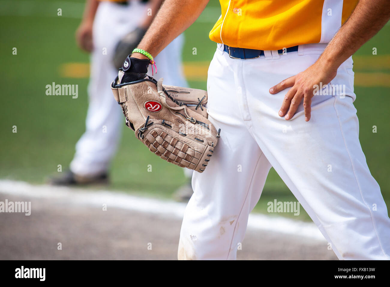 male versus male softball match Stock Photo - Alamy
