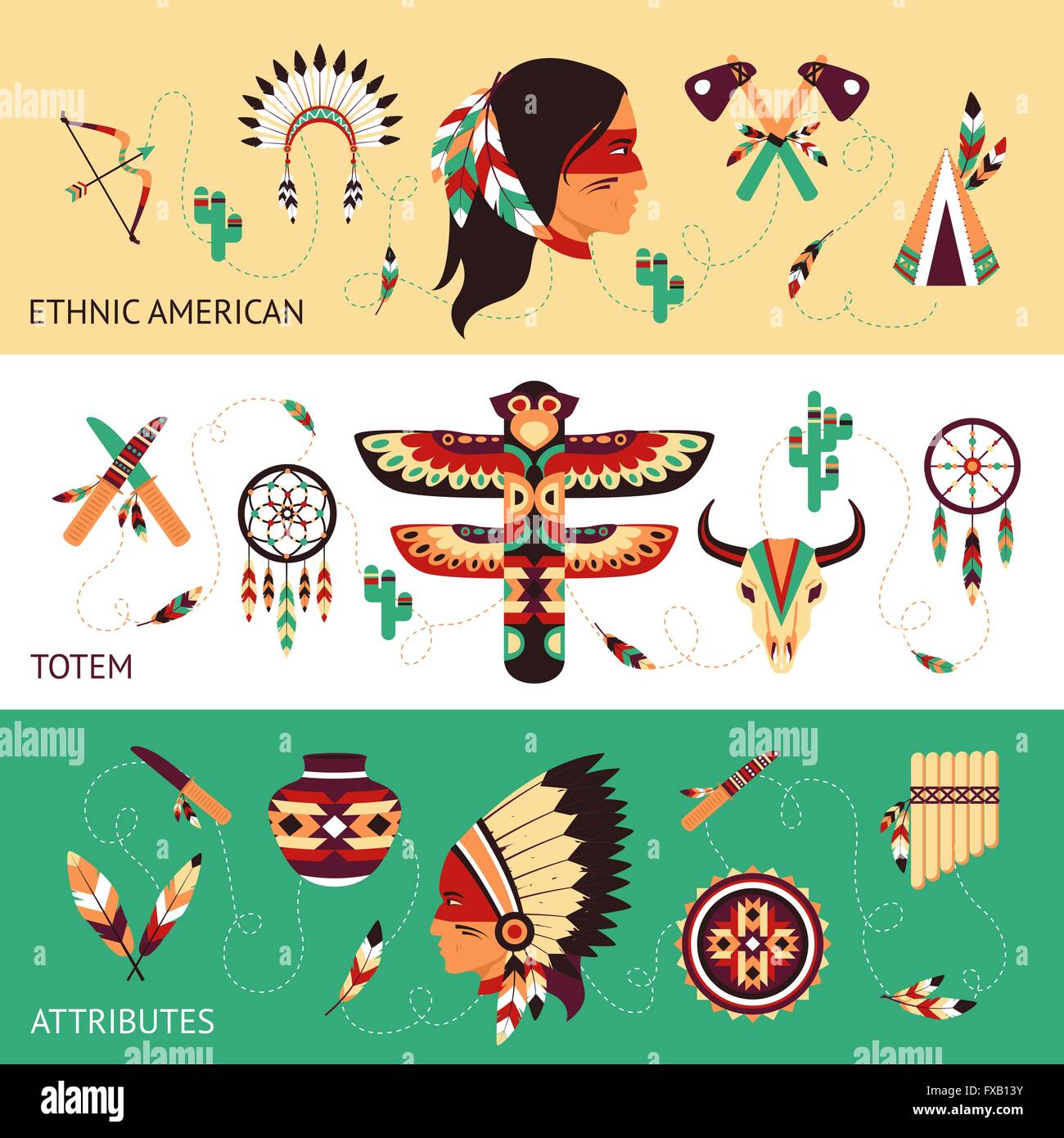 Indigenous banners Stock Vector Images - Alamy