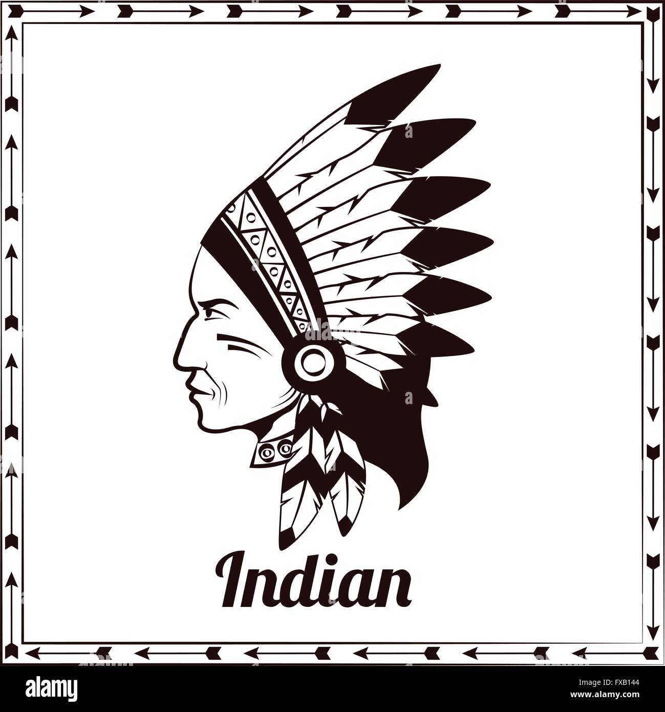 Indian chieftain hi-res stock photography and images - Alamy