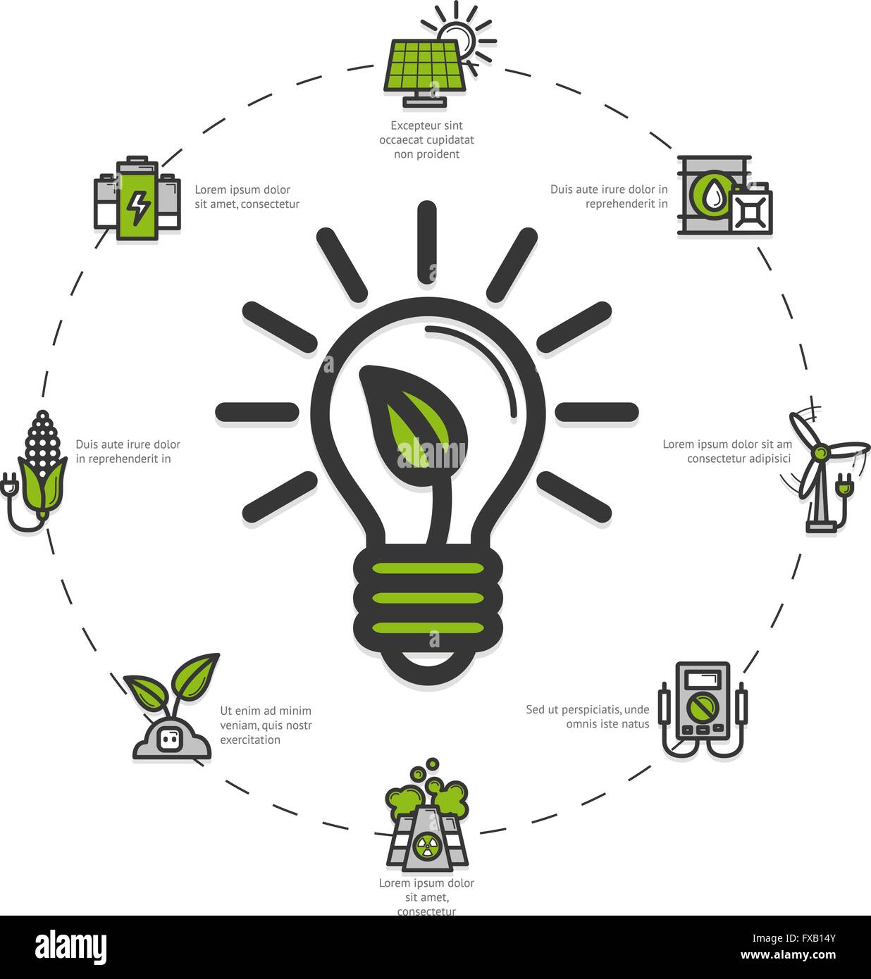 Green Energy Illustration Stock Vector Image & Art - Alamy