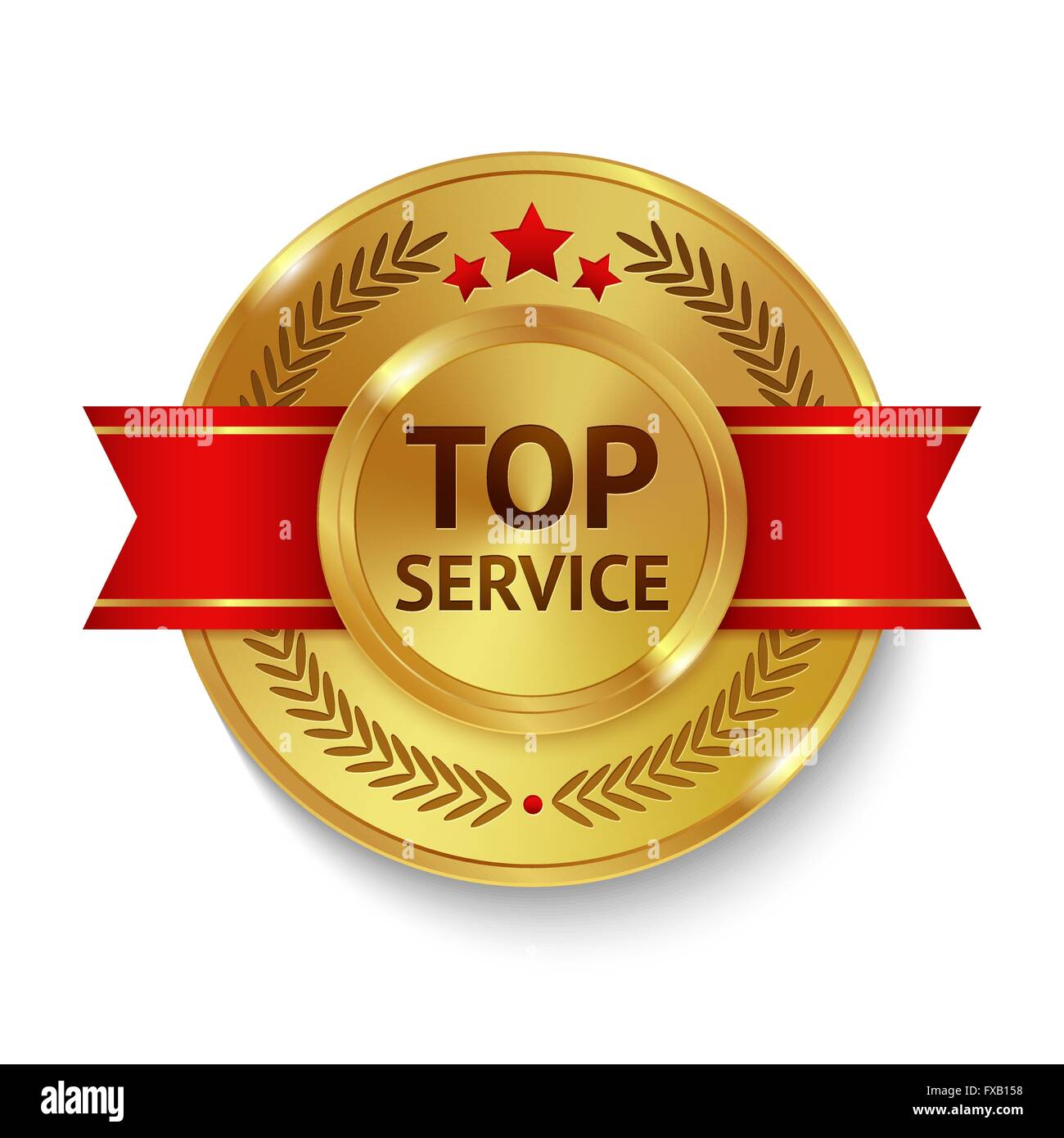 Top Service Badge Stock Vector Image & Art - Alamy