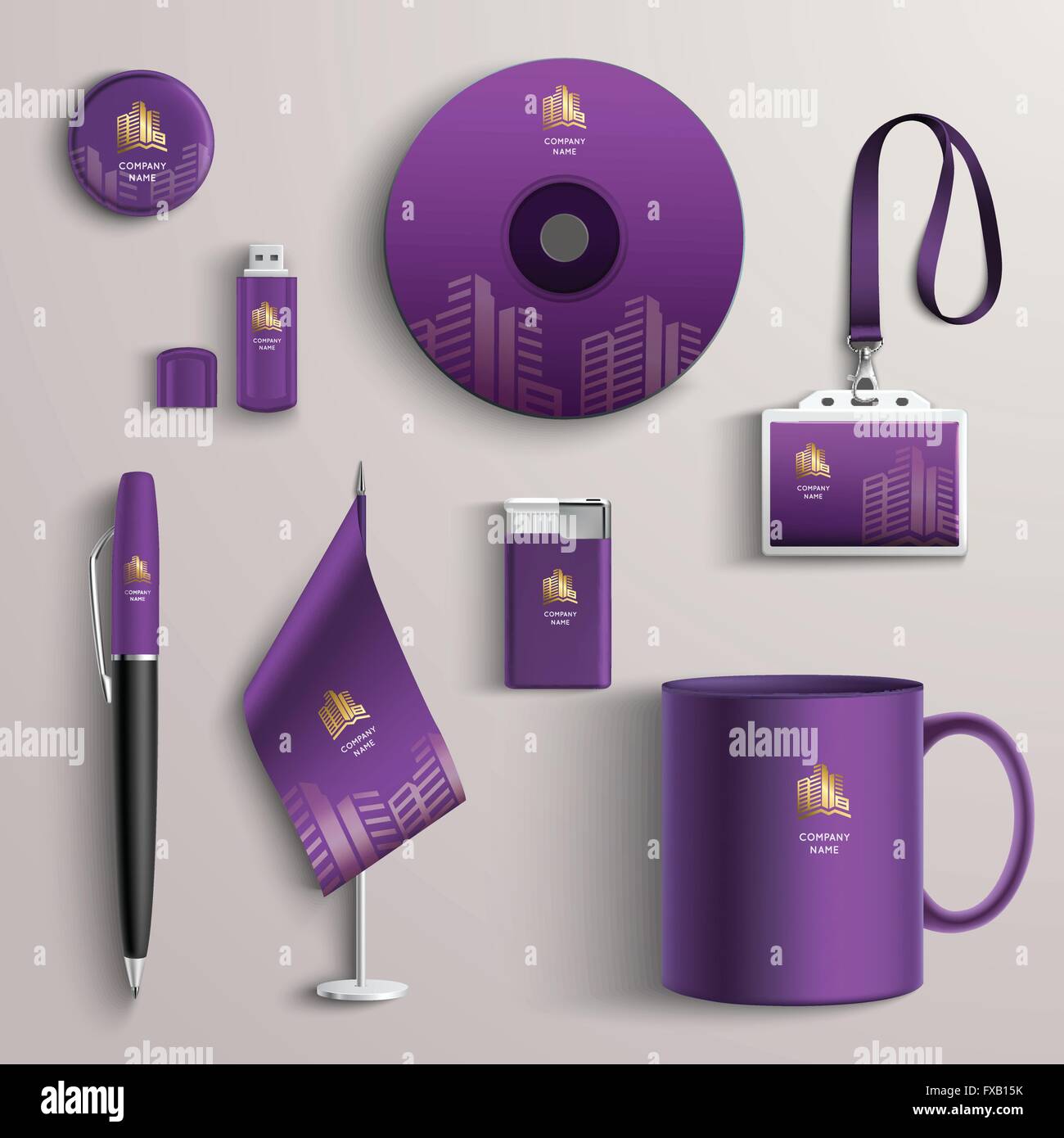 Corporate Identity Design Stock Vector Image & Art - Alamy