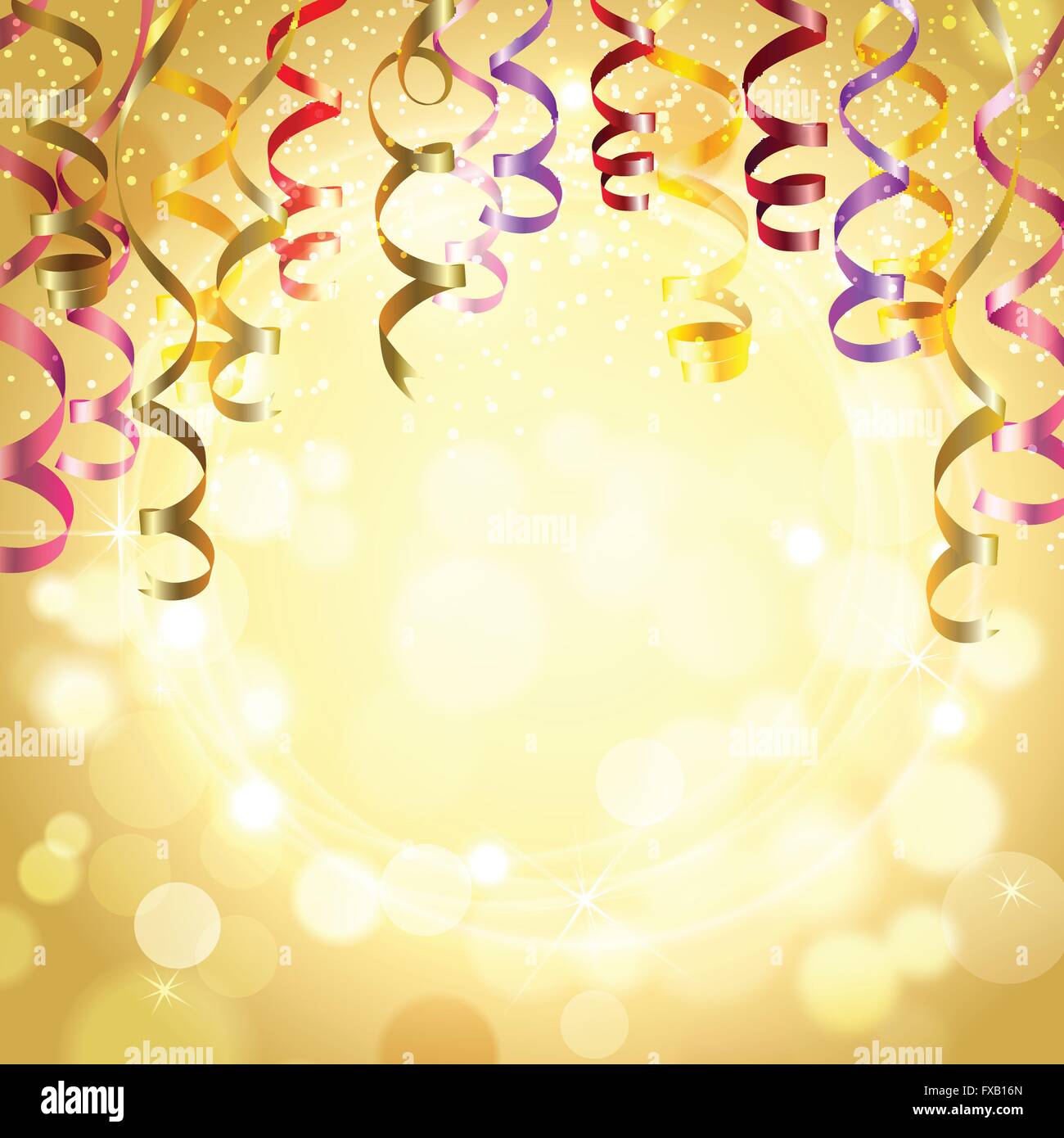 Colorful confetti streamer party Stock Vector Images - Alamy