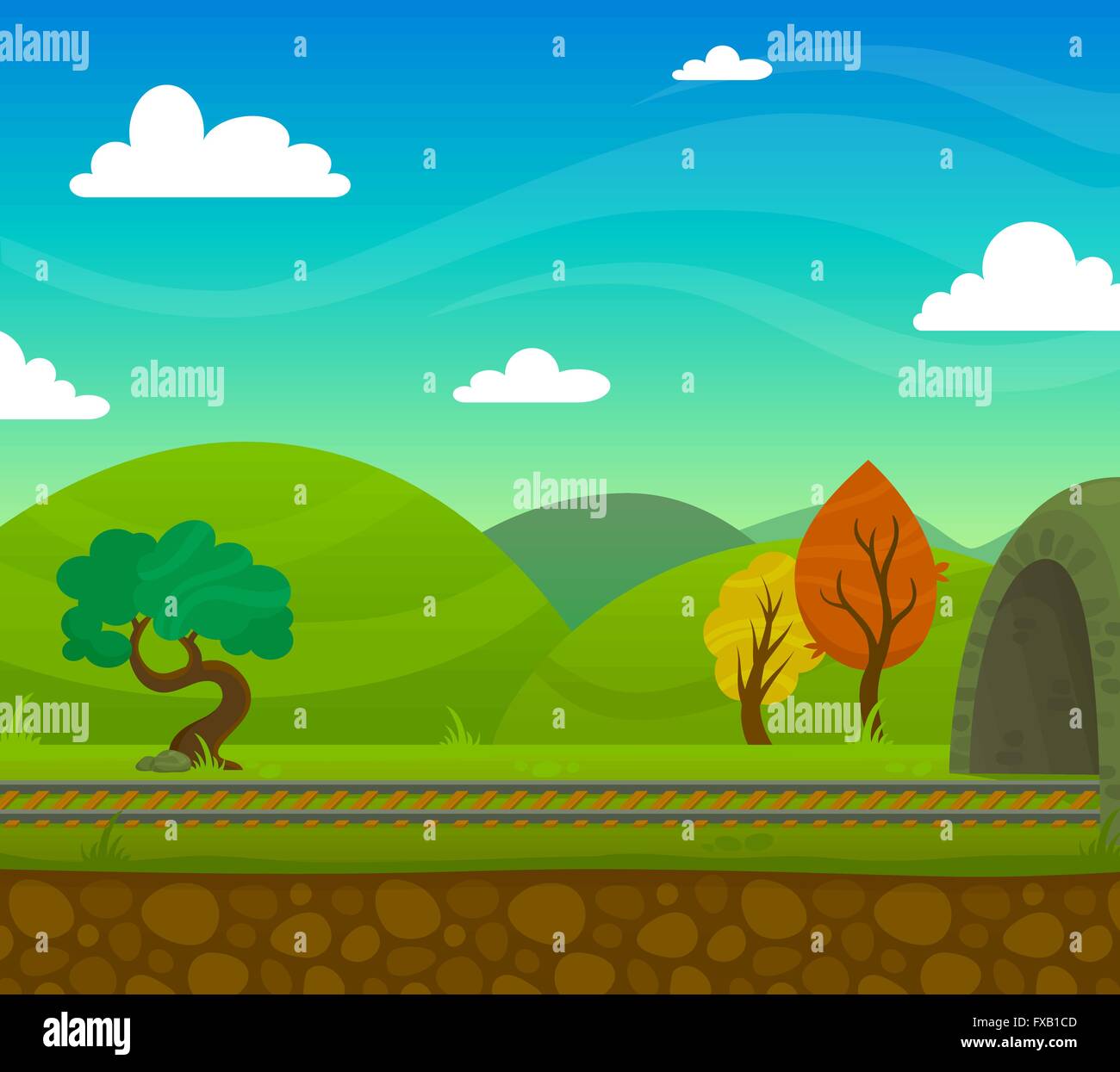 2d beautiful illustration colorful Stock Vector Images - Alamy