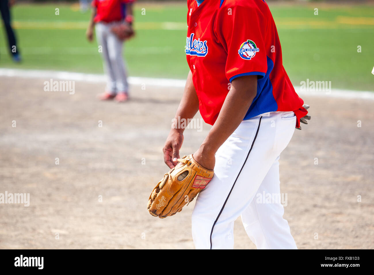 male versus male softball match Stock Photo - Alamy