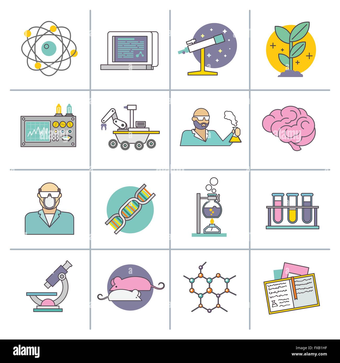Brain research lab scientist Cut Out Stock Images & Pictures - Alamy