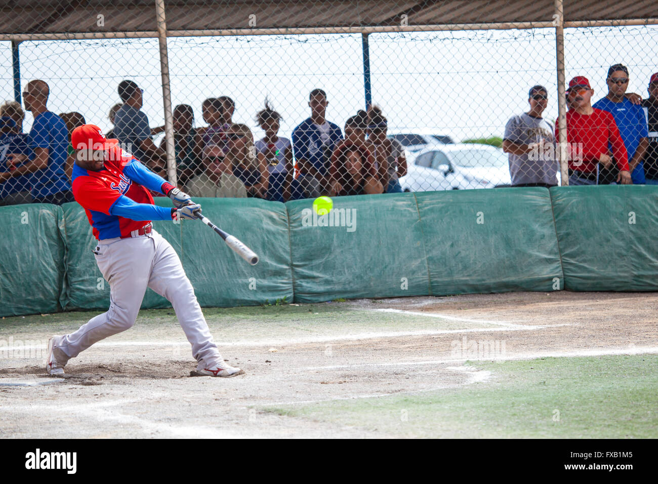 male versus male softball match Stock Photo - Alamy