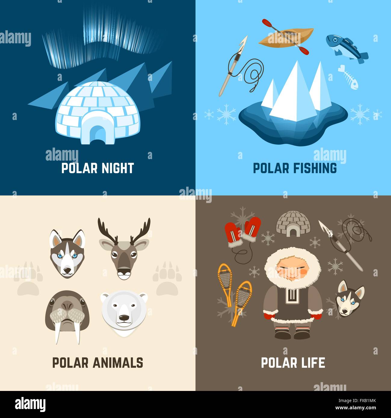 Hunting infographics set hi-res stock photography and images - Alamy