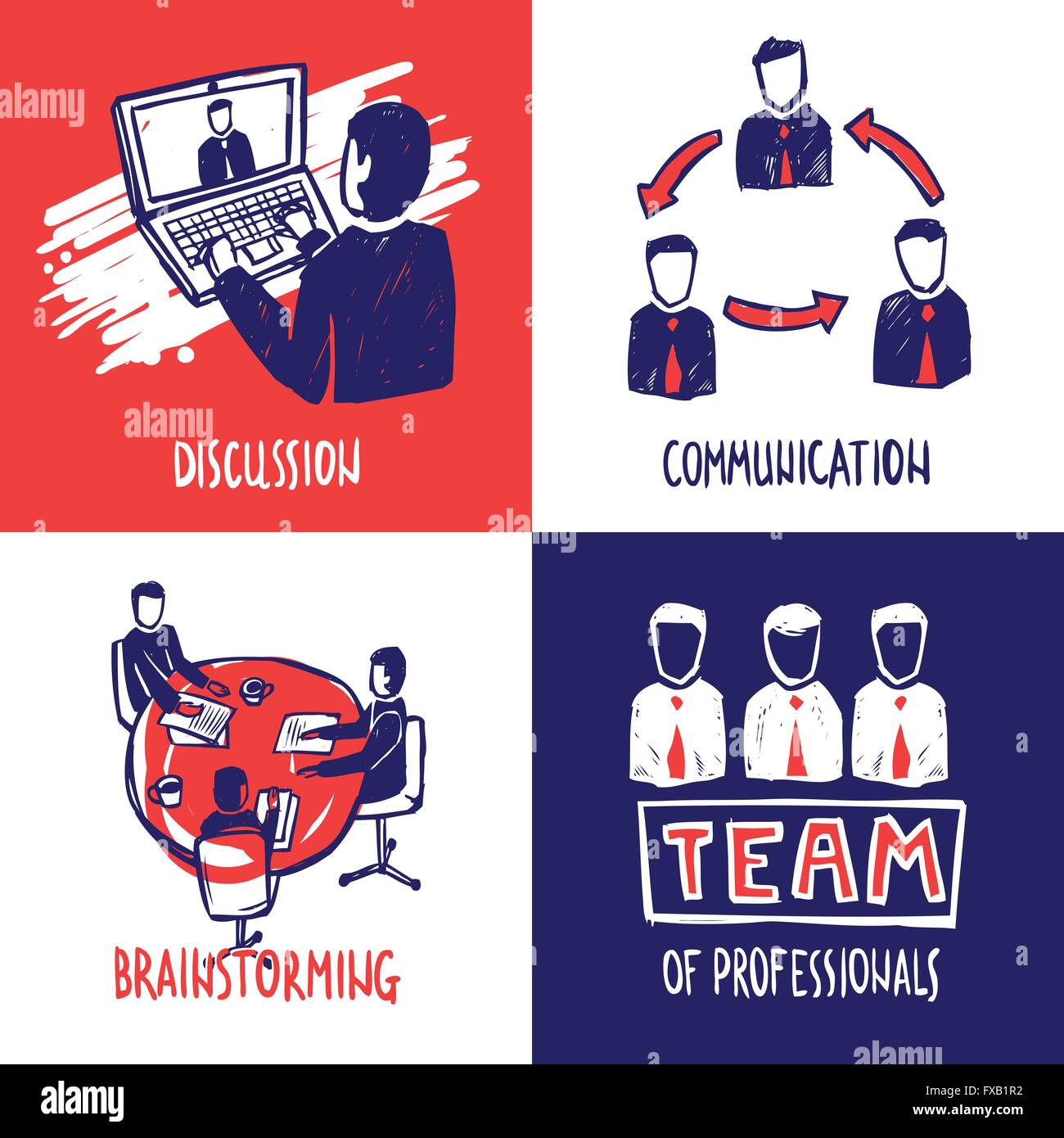 Teamwork Design Concept Stock Vector Image & Art - Alamy