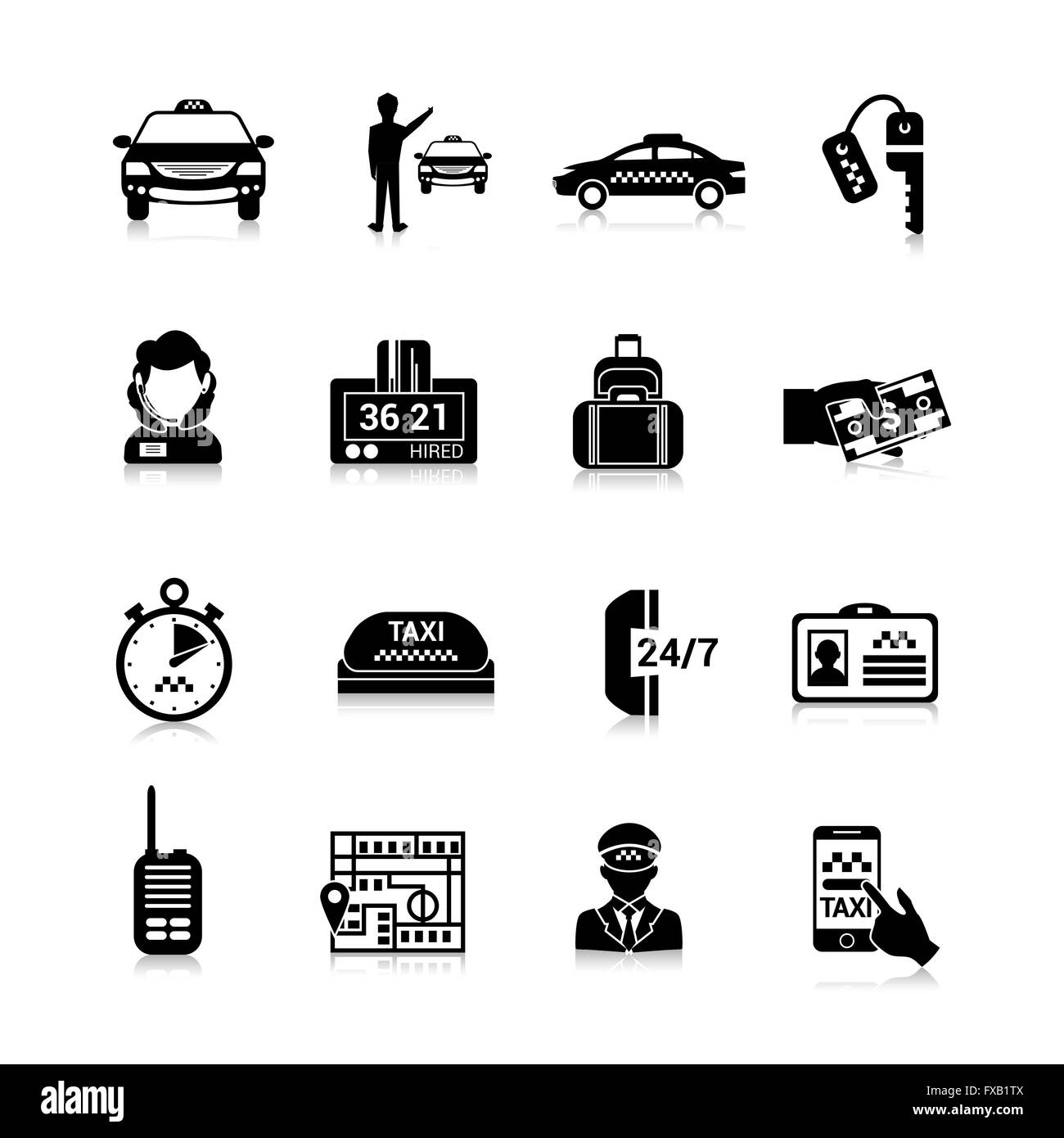 Pay taxi Stock Vector Images - Alamy