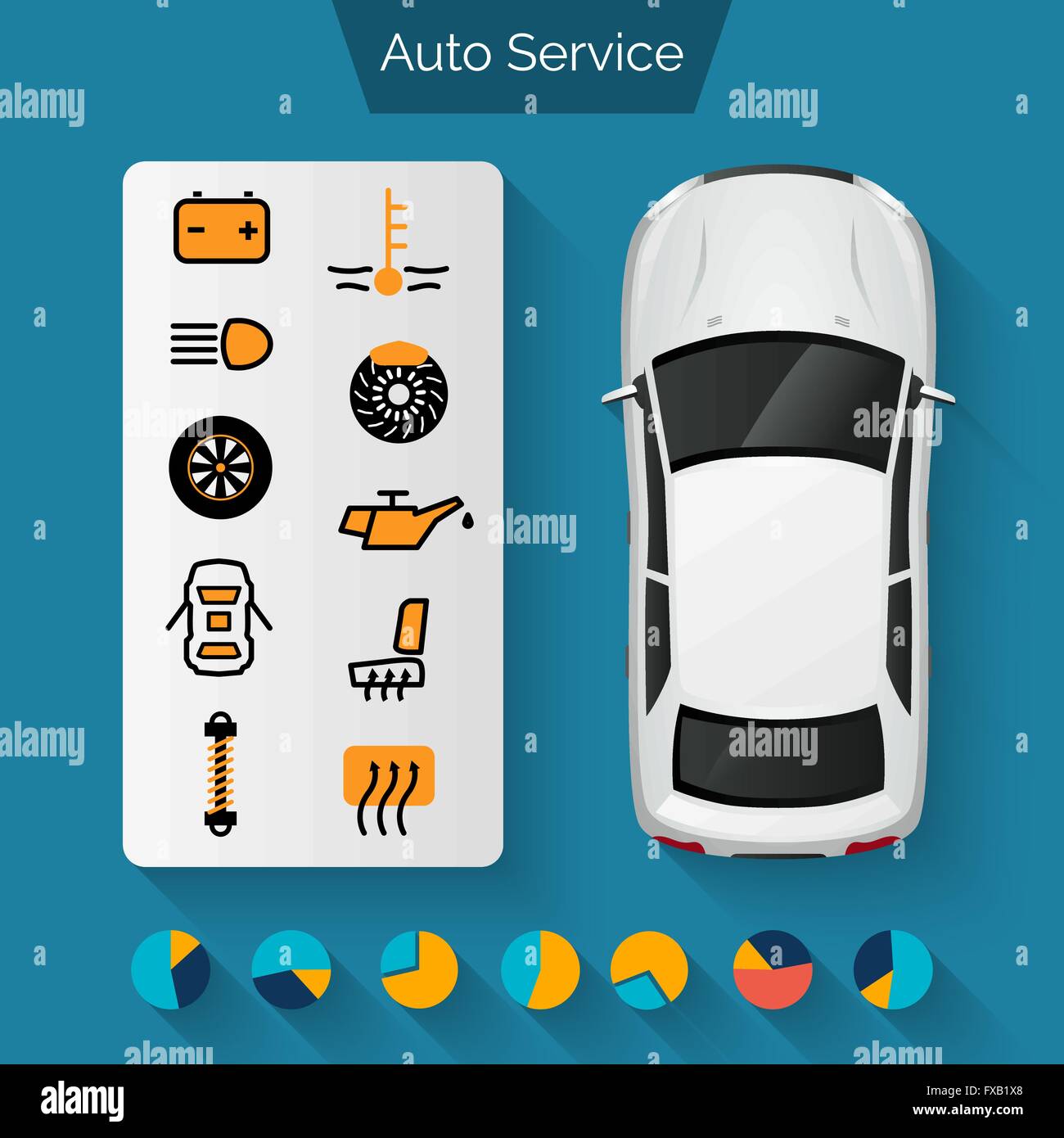 Auto Service Infographics Stock Vector Image & Art - Alamy