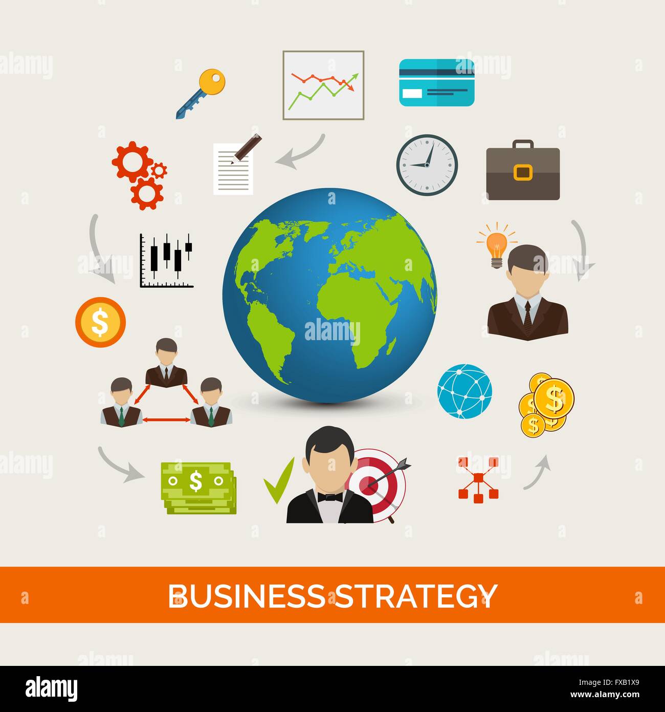 Business Strategy Concept Stock Vector Image & Art - Alamy