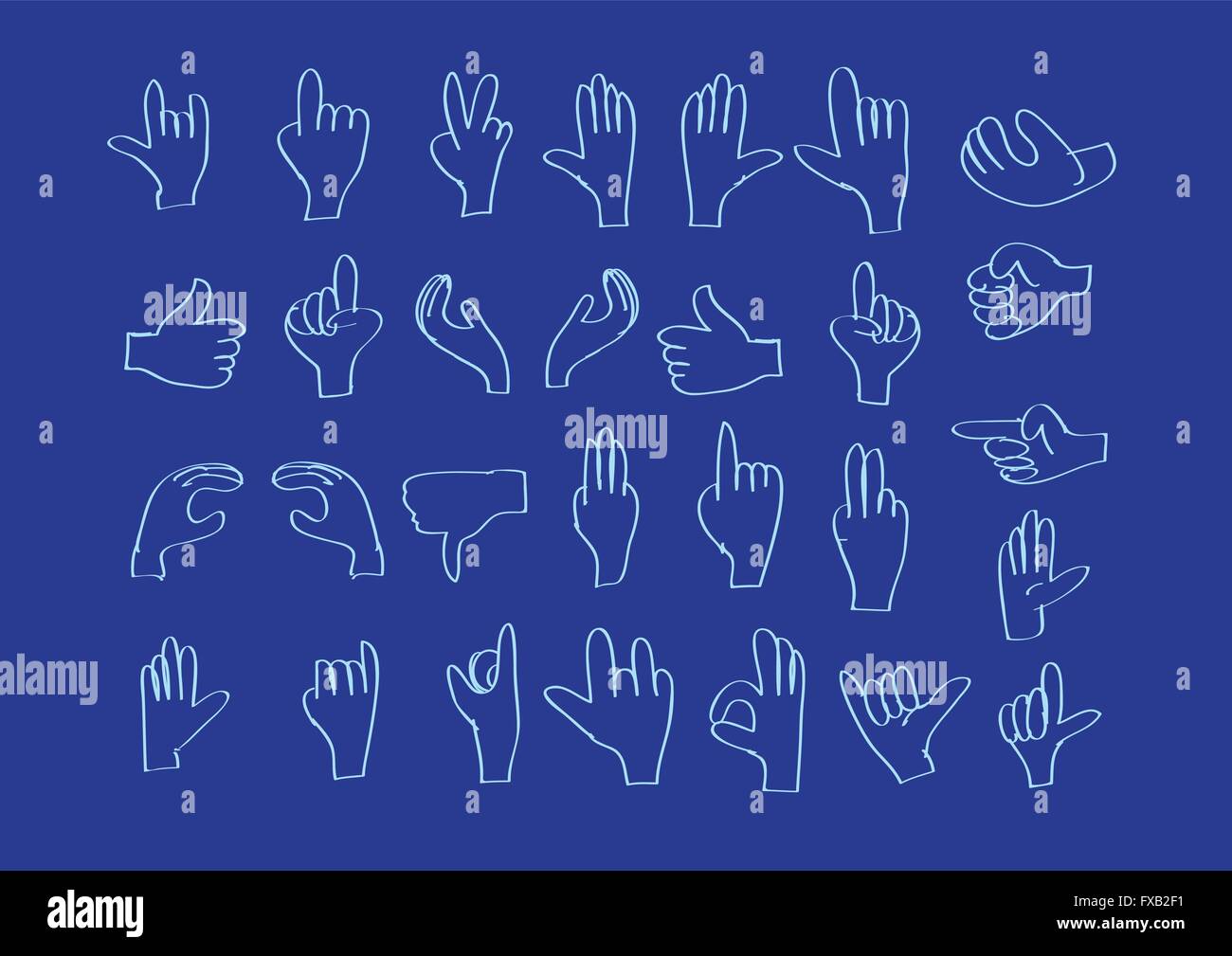 hand drawing icons set Stock Vector Image & Art - Alamy
