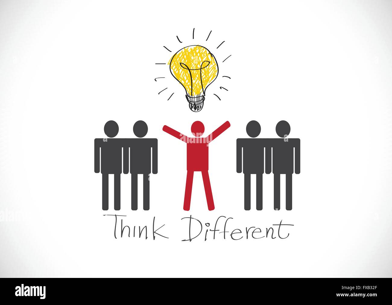 people icons think different idea design Stock Vector Image & Art - Alamy