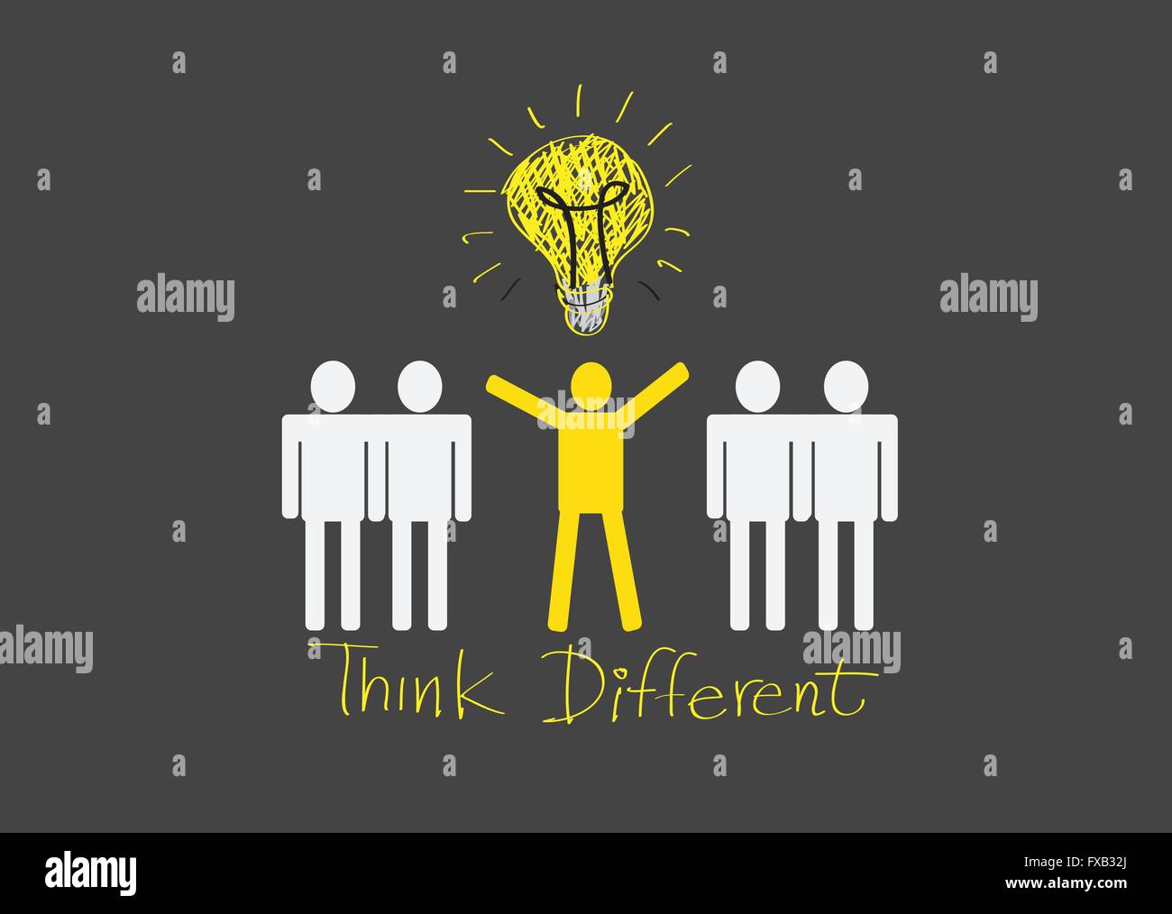 people icons think different idea design Stock Vector Image & Art - Alamy