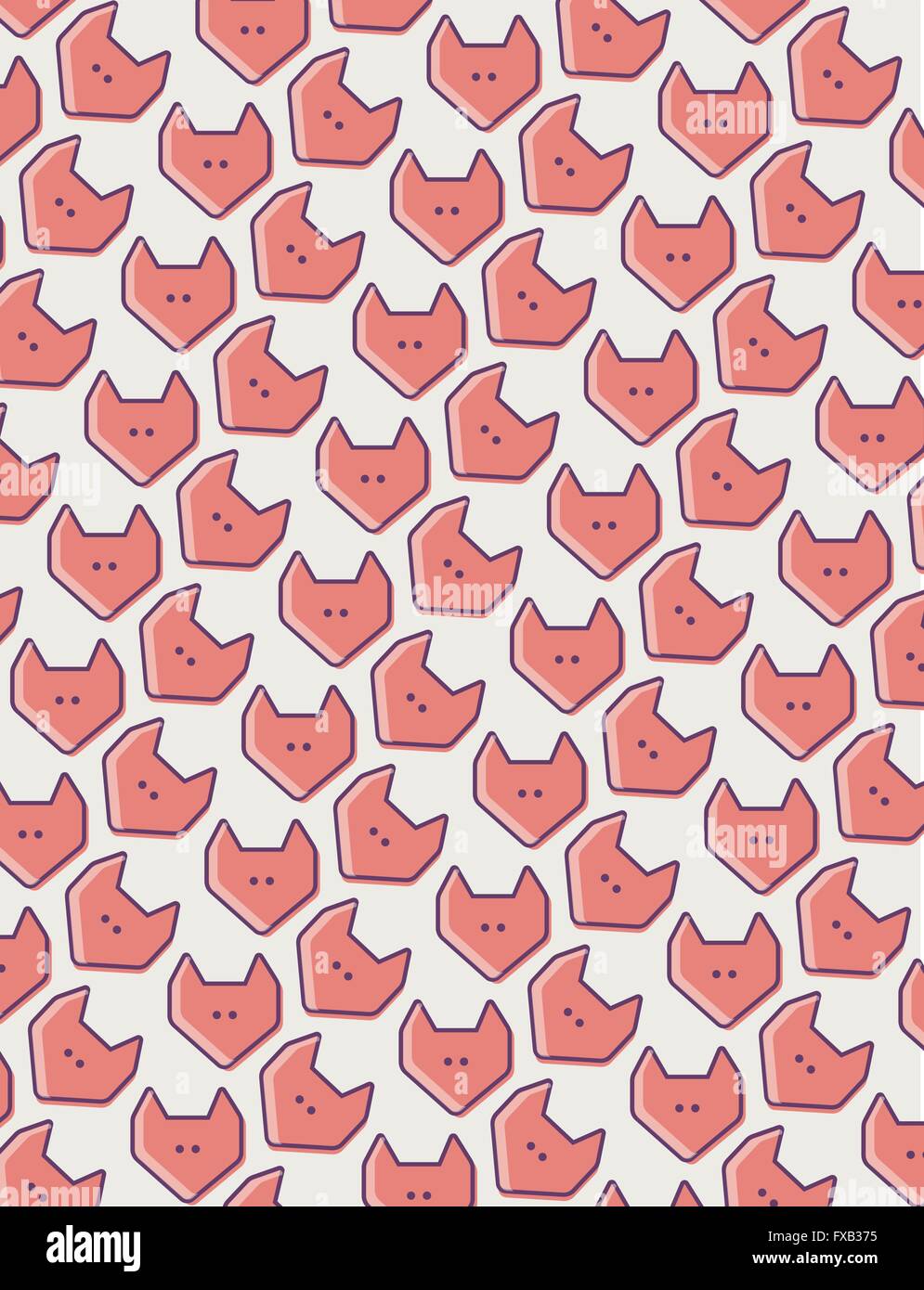 fox face pattern Stock Vector Image & Art - Alamy