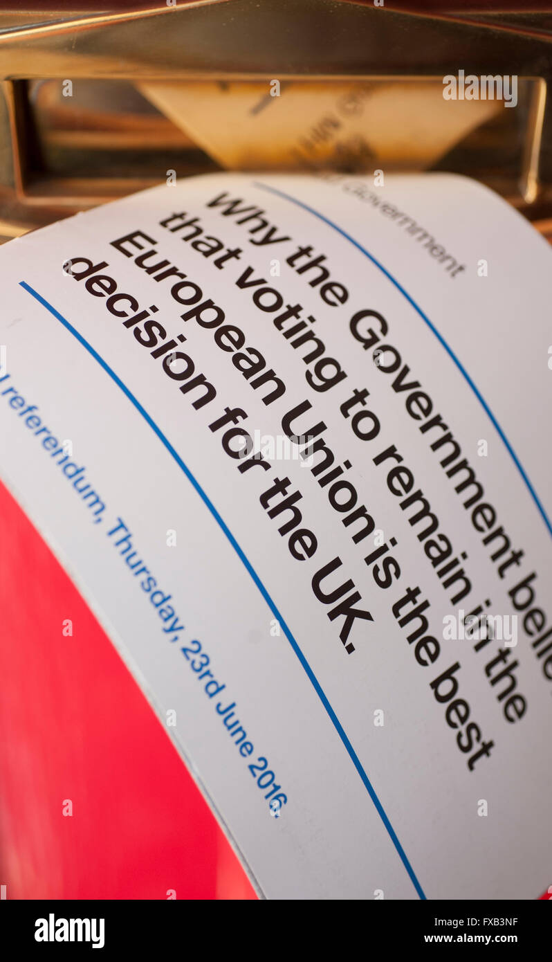 European referendum hi-res stock photography and images - Alamy
