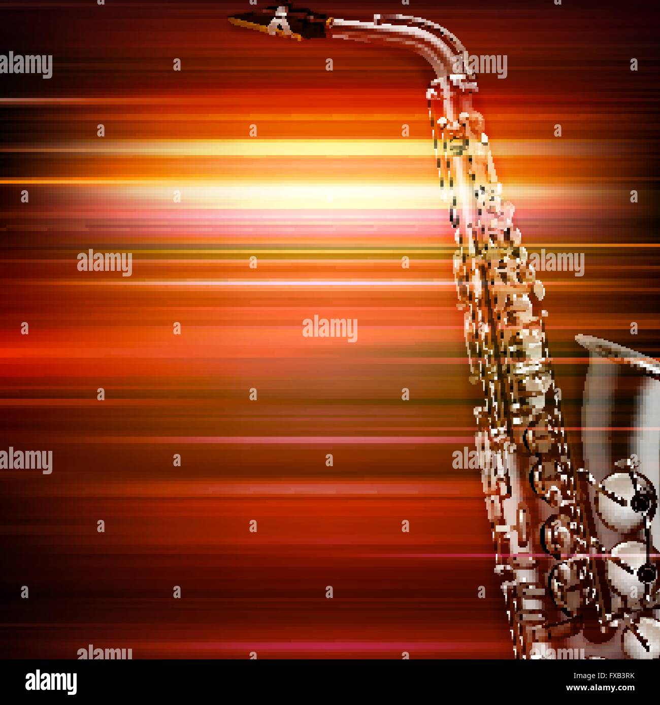 abstract red blur music background with saxophone Stock Vector Image ...