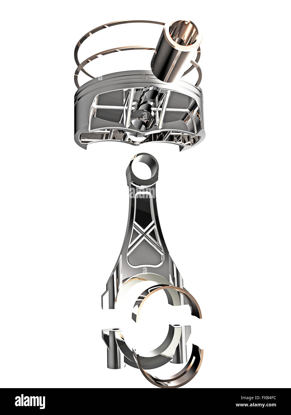 Piston 3D render Stock Photo - Alamy