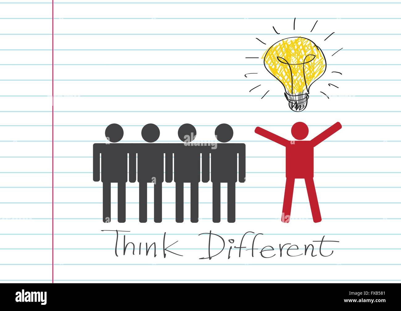 people icons think different idea design Stock Vector Image & Art - Alamy