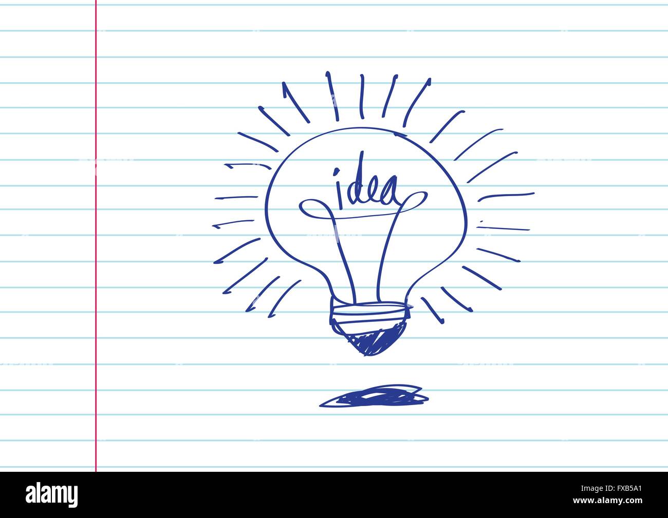 Concept of idea inspired bulb shape Stock Vector Image & Art - Alamy