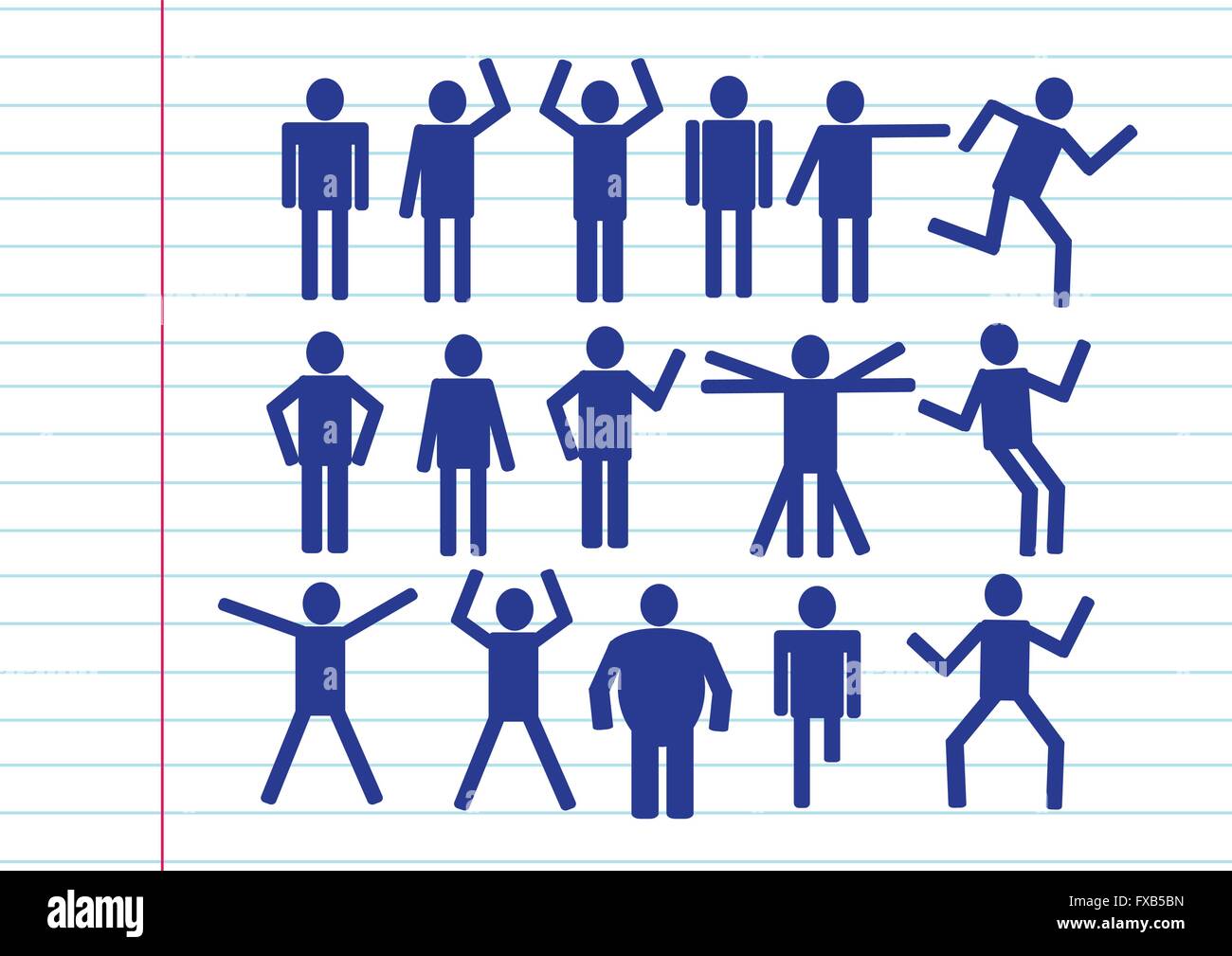 Pictograms people Man Icon Sign Symbol Pictogram Stock Vector Image ...