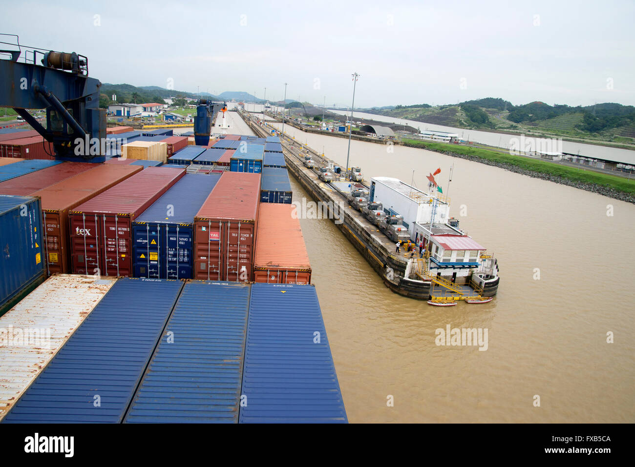 Panama canal route hi-res stock photography and images - Alamy