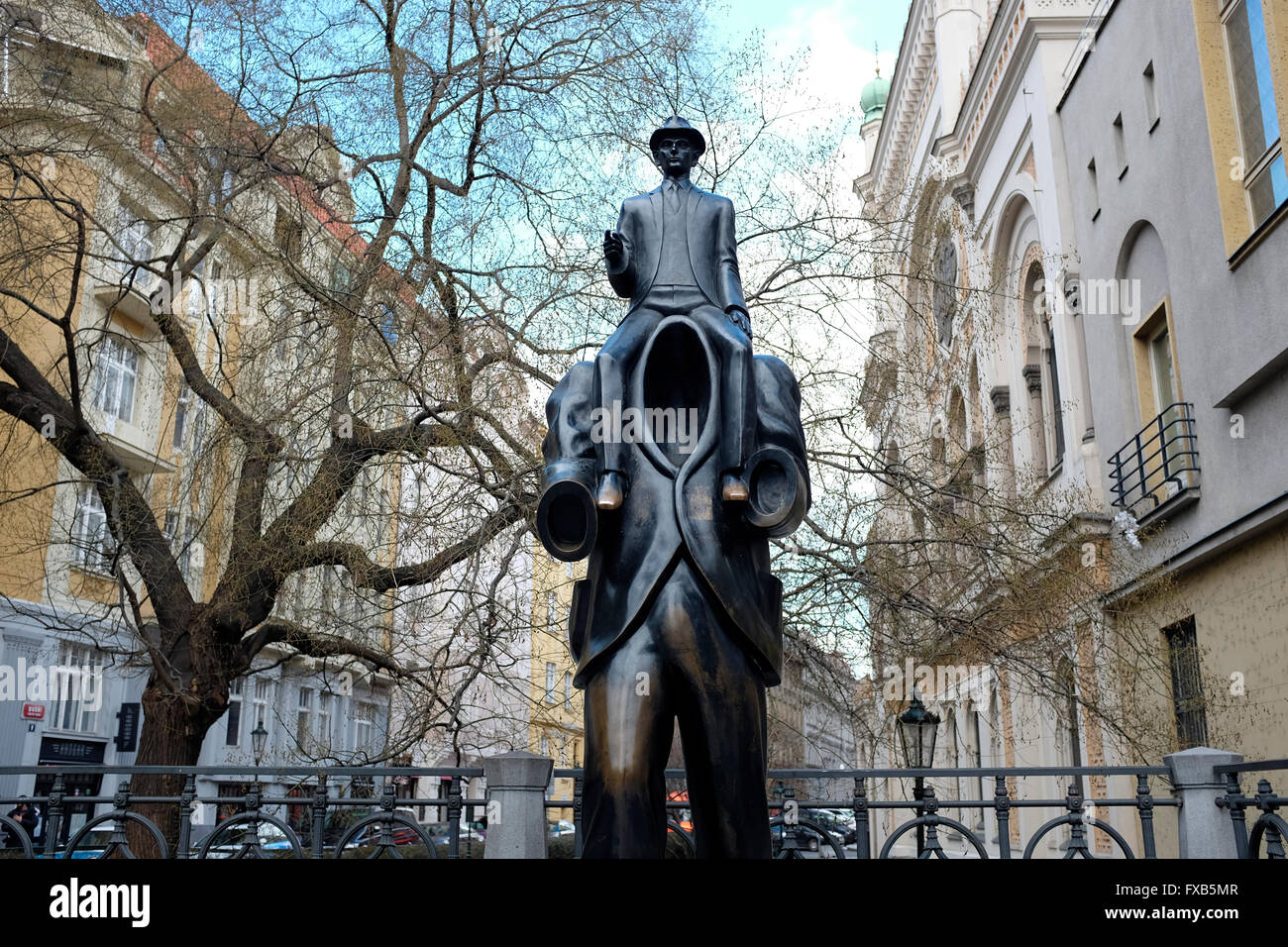 Franz Kafka statue in Prague Stock Photo - Alamy