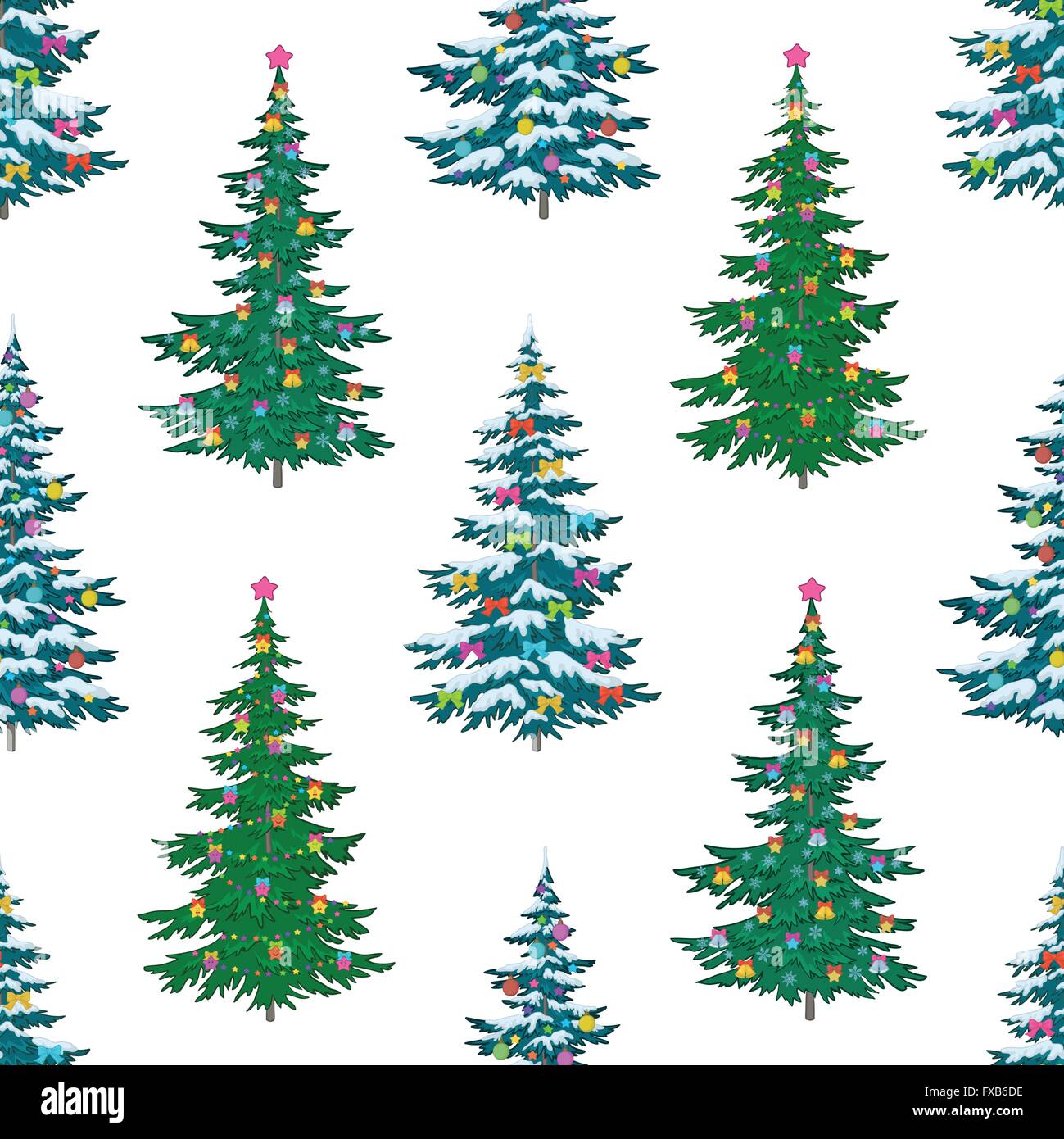 Seamless background, Christmas trees Stock Vector Image & Art - Alamy