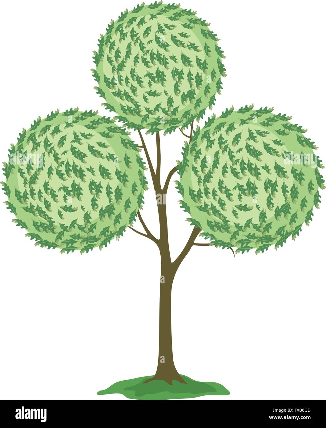 Abstract green tree. Vector Stock Vector Image & Art - Alamy