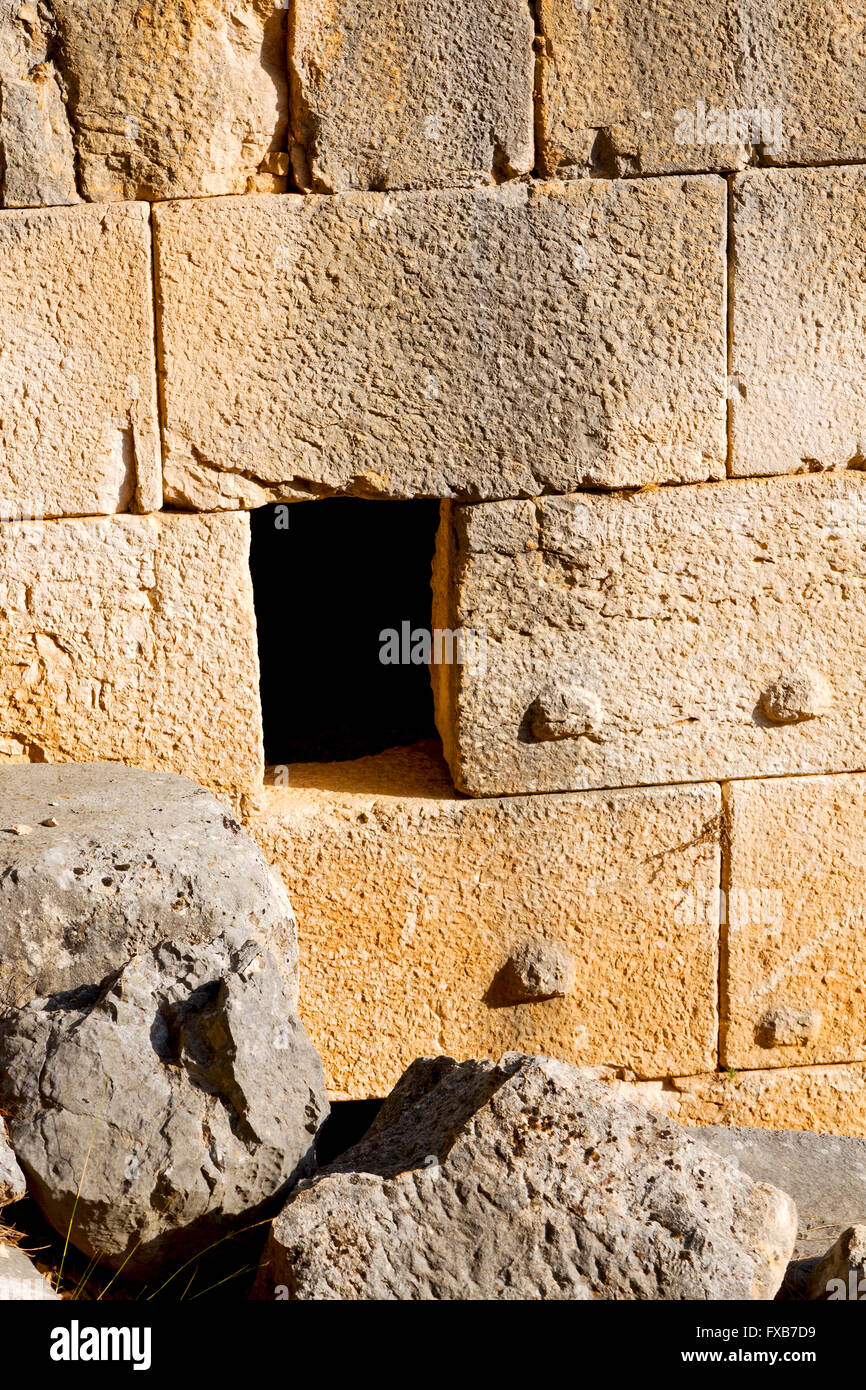 in turkey abstract texture of a ancien wall and ruined brick Stock ...