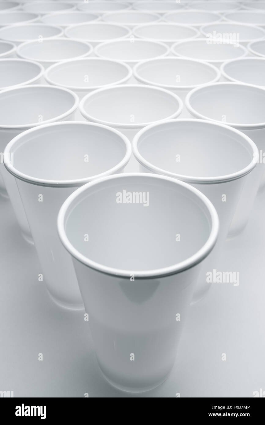 Large group of disposable plastic cups Stock Photo - Alamy