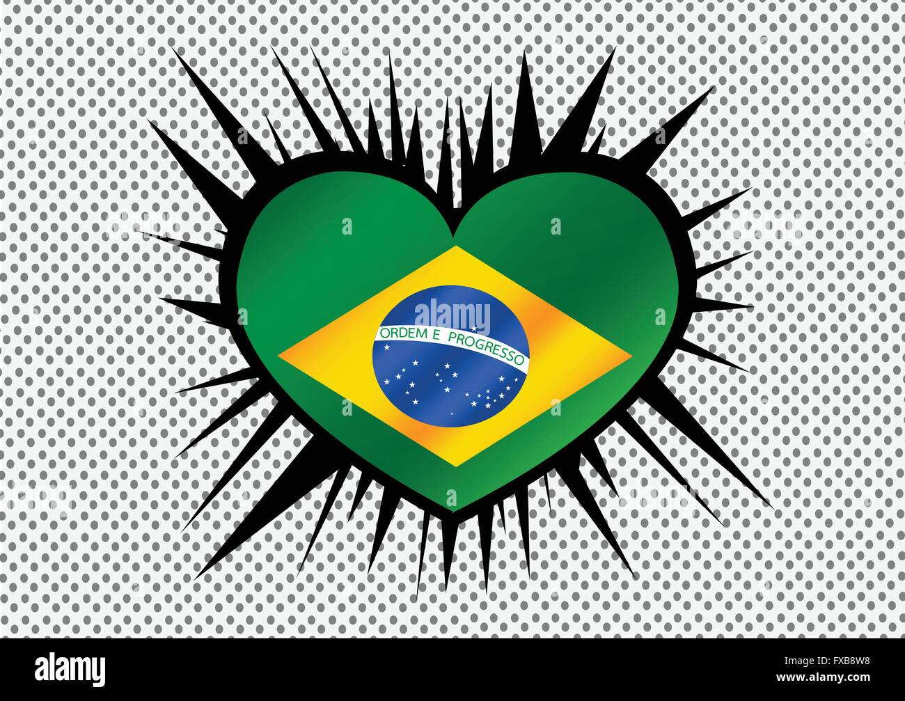 Brazil flag theme idea design Stock Vector Image & Art - Alamy
