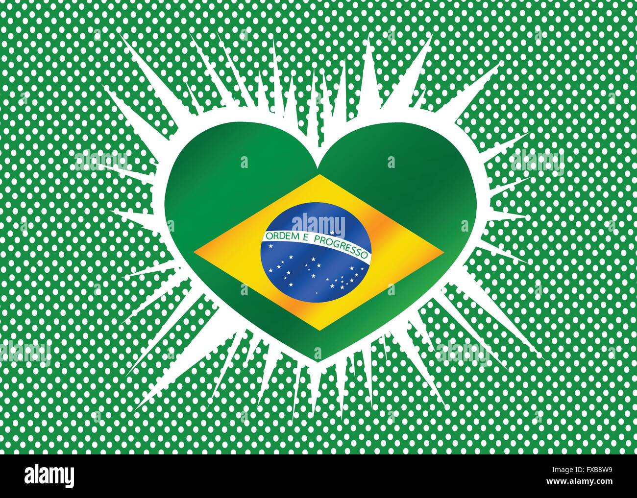 Brazil flag theme idea design Stock Vector Image & Art - Alamy