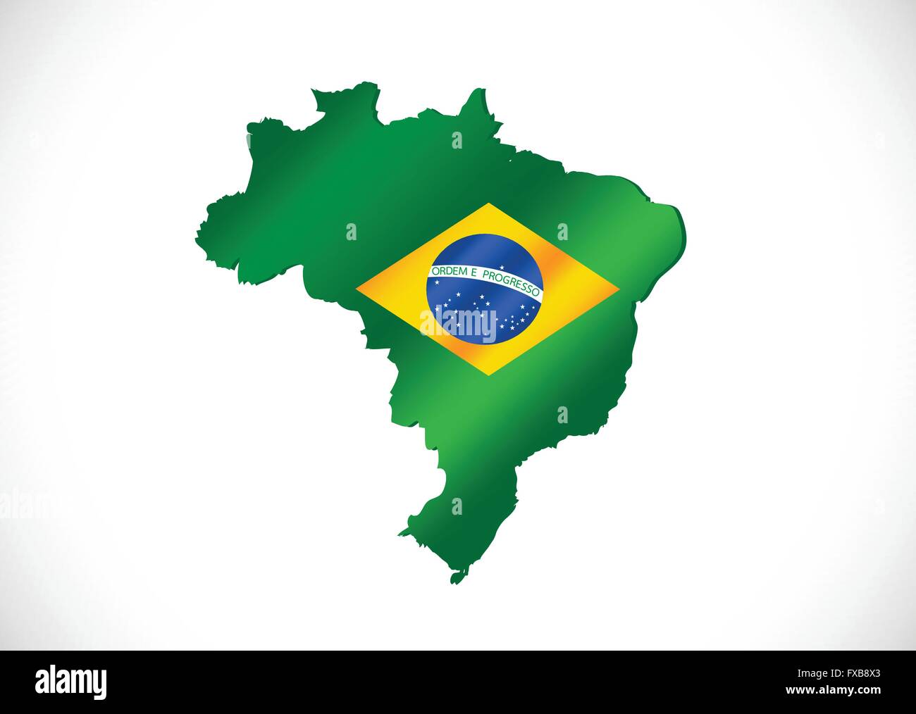 Brazil flag theme idea design Stock Vector Image & Art - Alamy