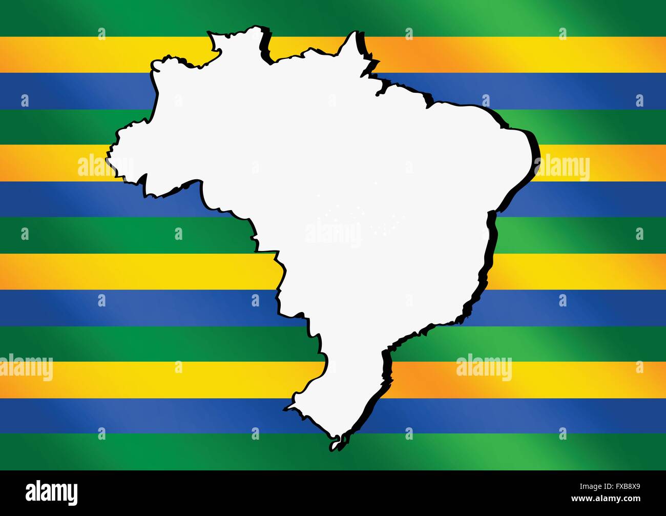 Brazil flag theme idea design Stock Vector Image & Art - Alamy