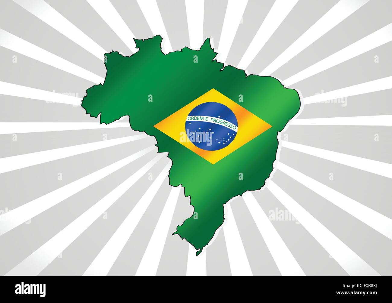 Brazil flag theme idea design Stock Vector Image & Art - Alamy