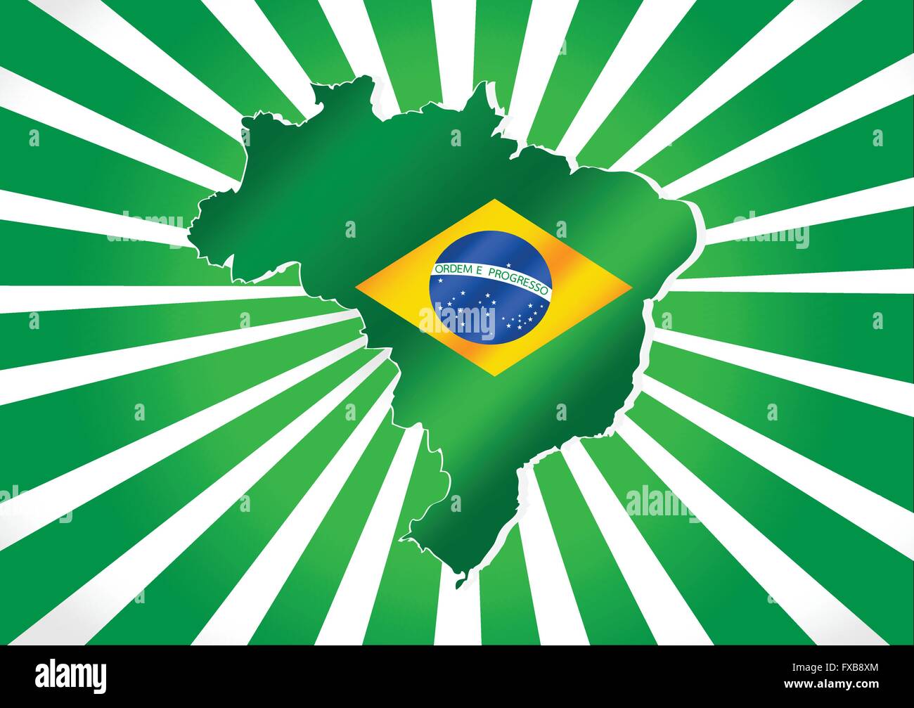Brazil flag theme idea design Stock Vector Images - Alamy