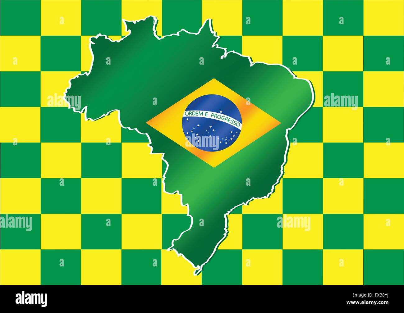 Brazil flag theme idea design Stock Vector Image & Art - Alamy