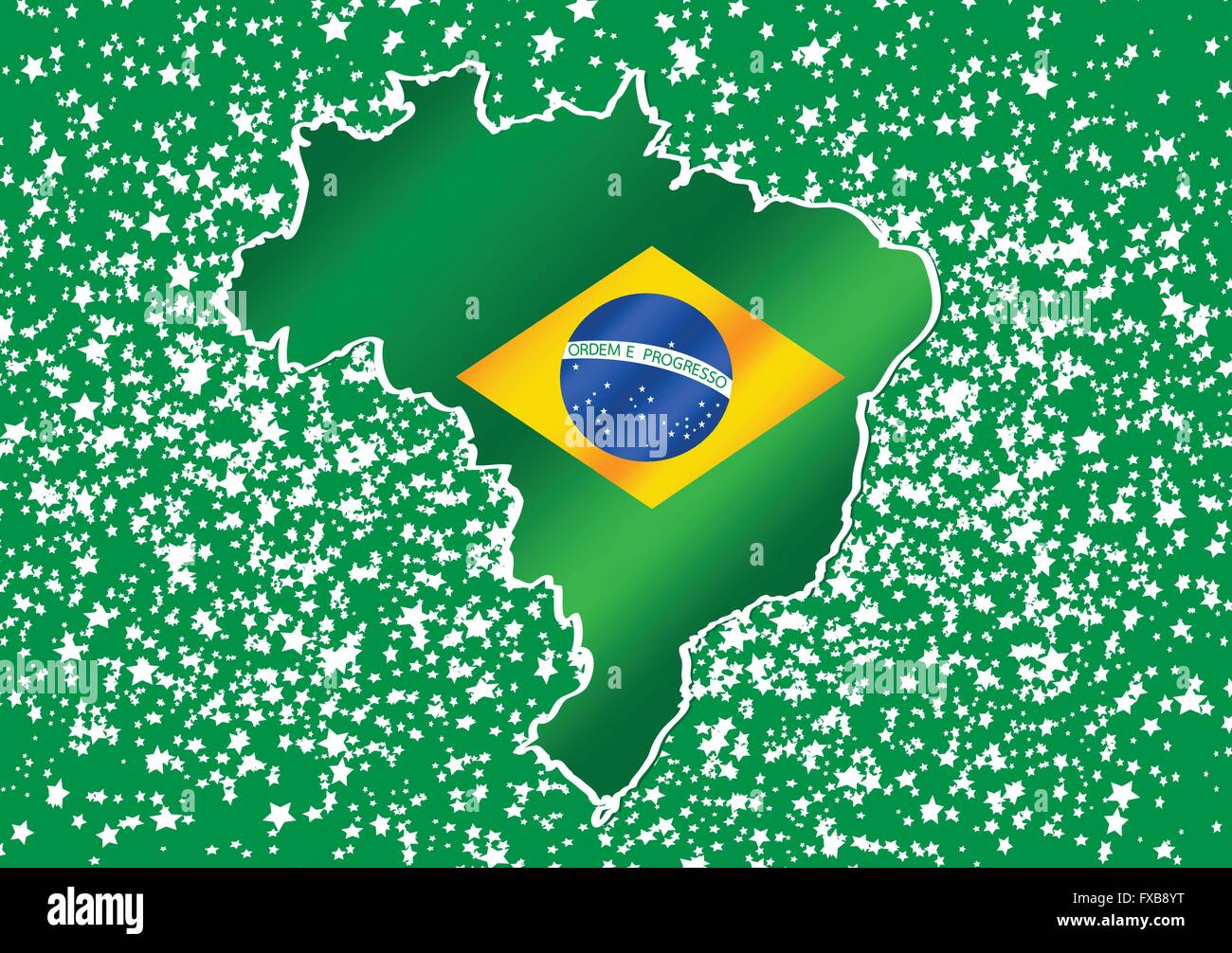 Brazil flag theme idea design Stock Vector Image & Art - Alamy