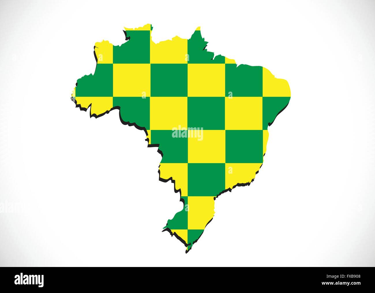 Brazil flag theme idea design Stock Vector Image & Art - Alamy