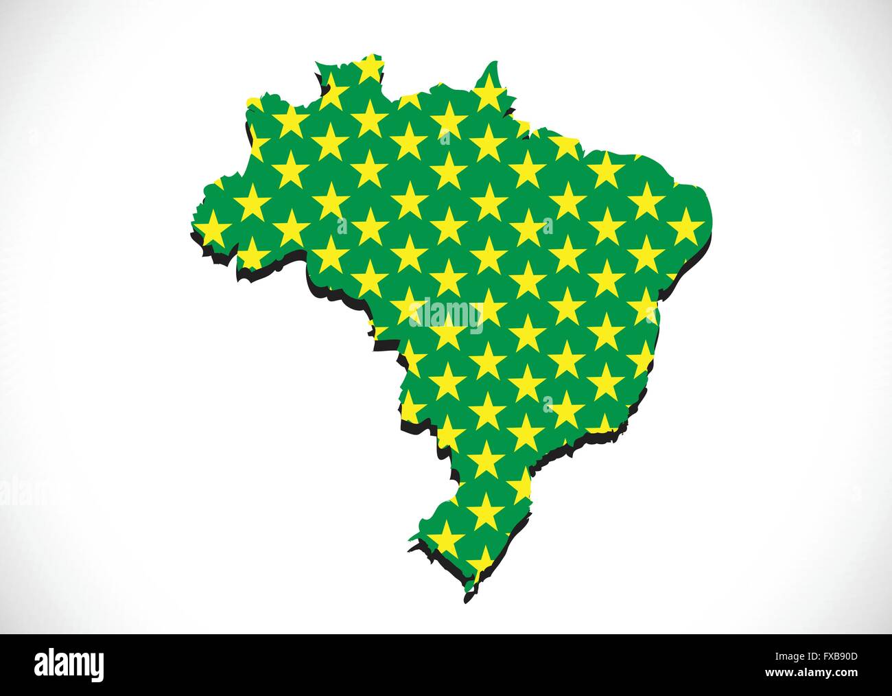 Brazil flag theme idea design Stock Vector Images - Alamy
