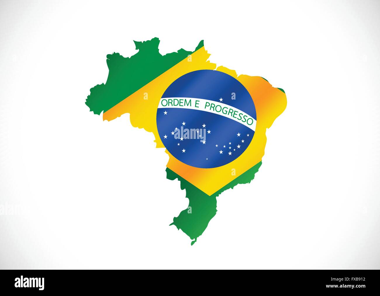 Brazil flag theme idea design Stock Vector Image & Art - Alamy