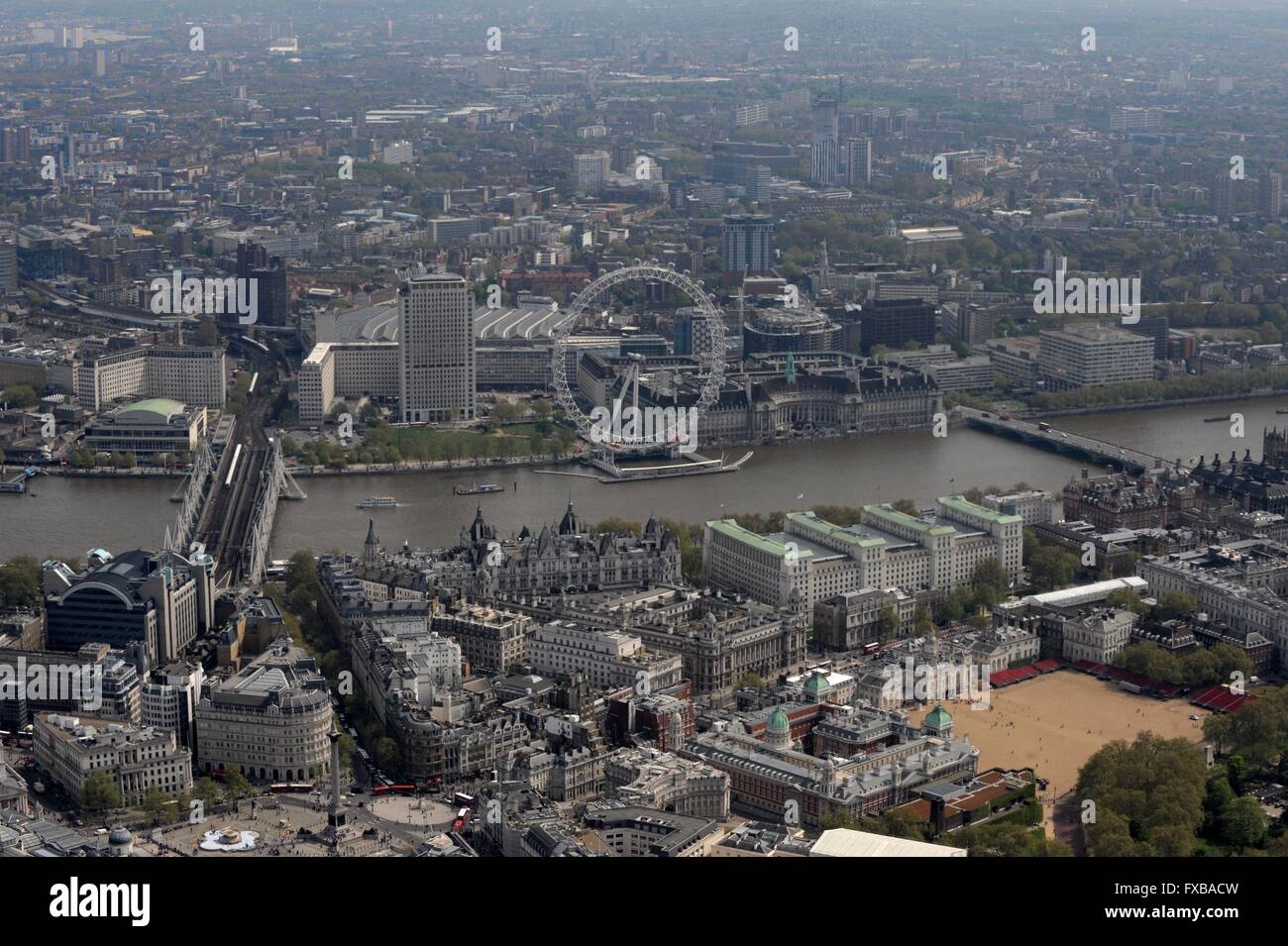 Aerial view of Central London Stock Photo - Alamy