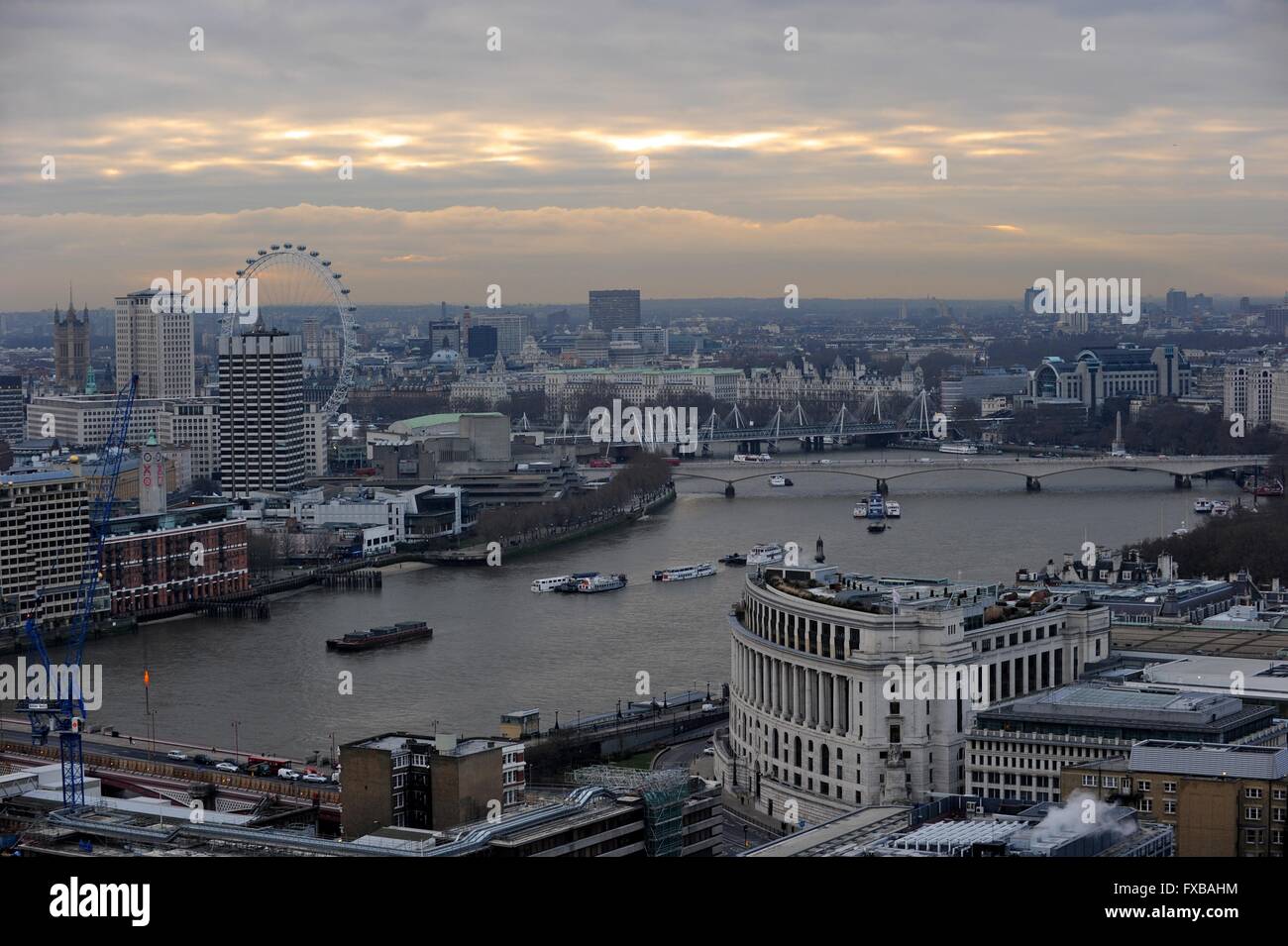 Aerial view of Central London Stock Photo - Alamy