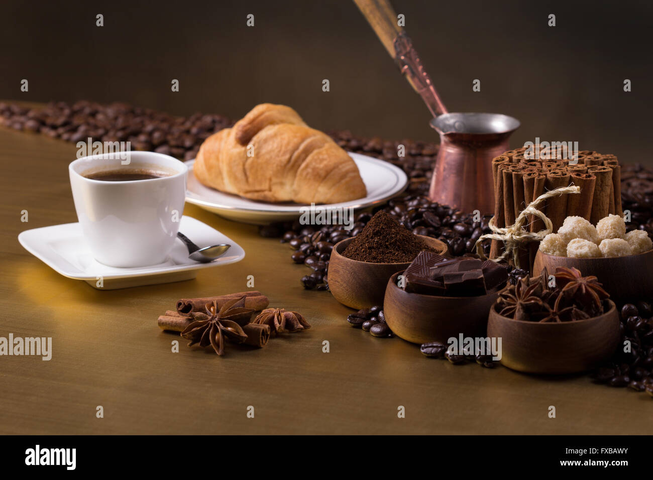 Coffee table background Stock Photo - Alamy